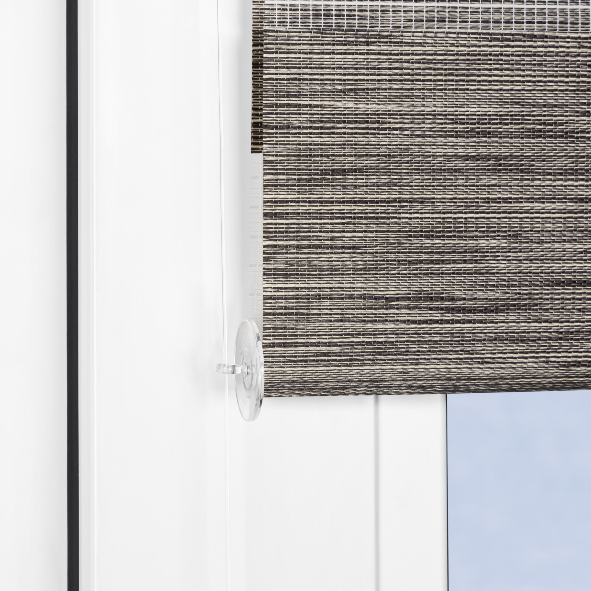 Roleta textila, Natural, instalare non-invaziva, rulou Zi si Noapte ...