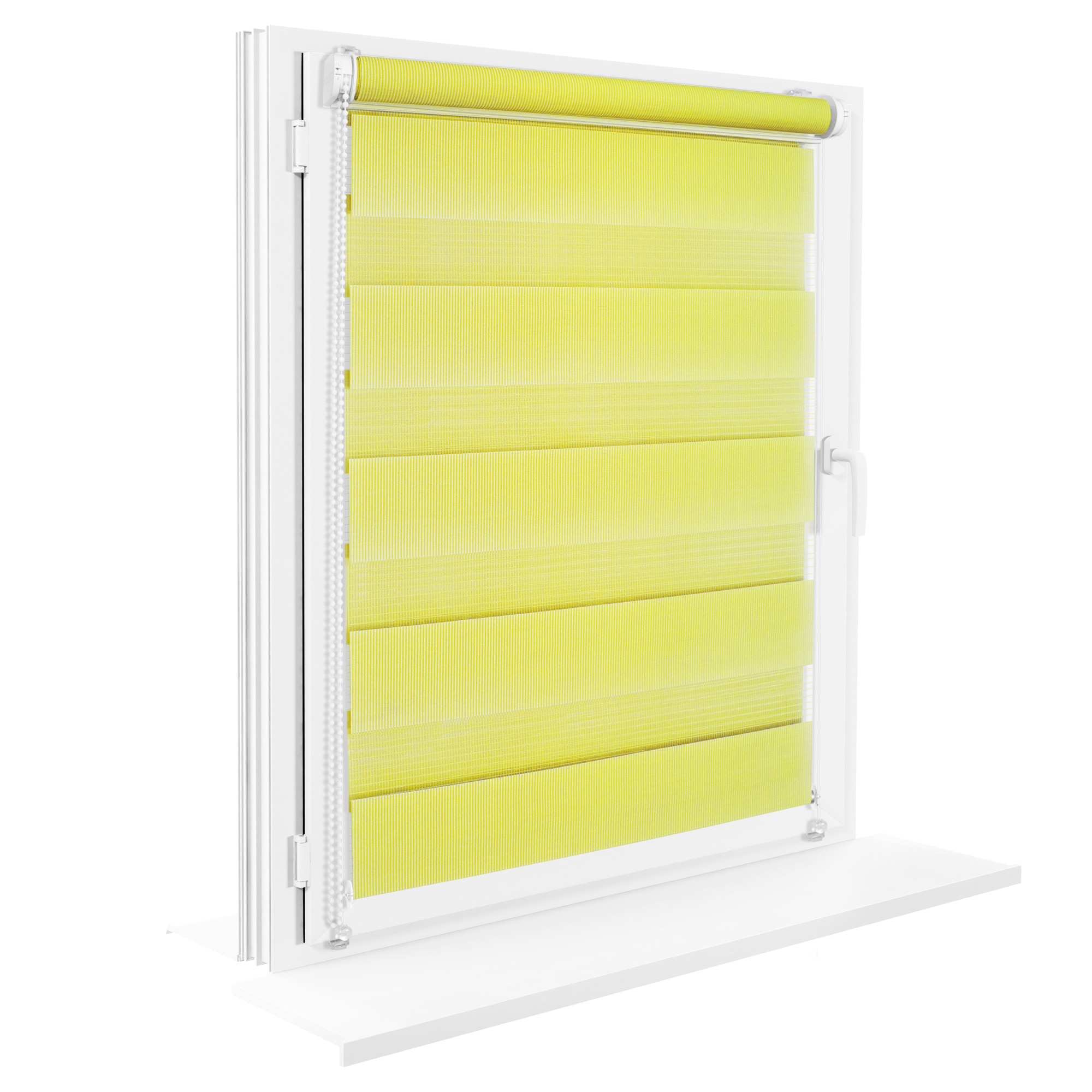 Roleta textila, Clasica, instalare non-invaziva, rulou Zi si Noapte, P ...