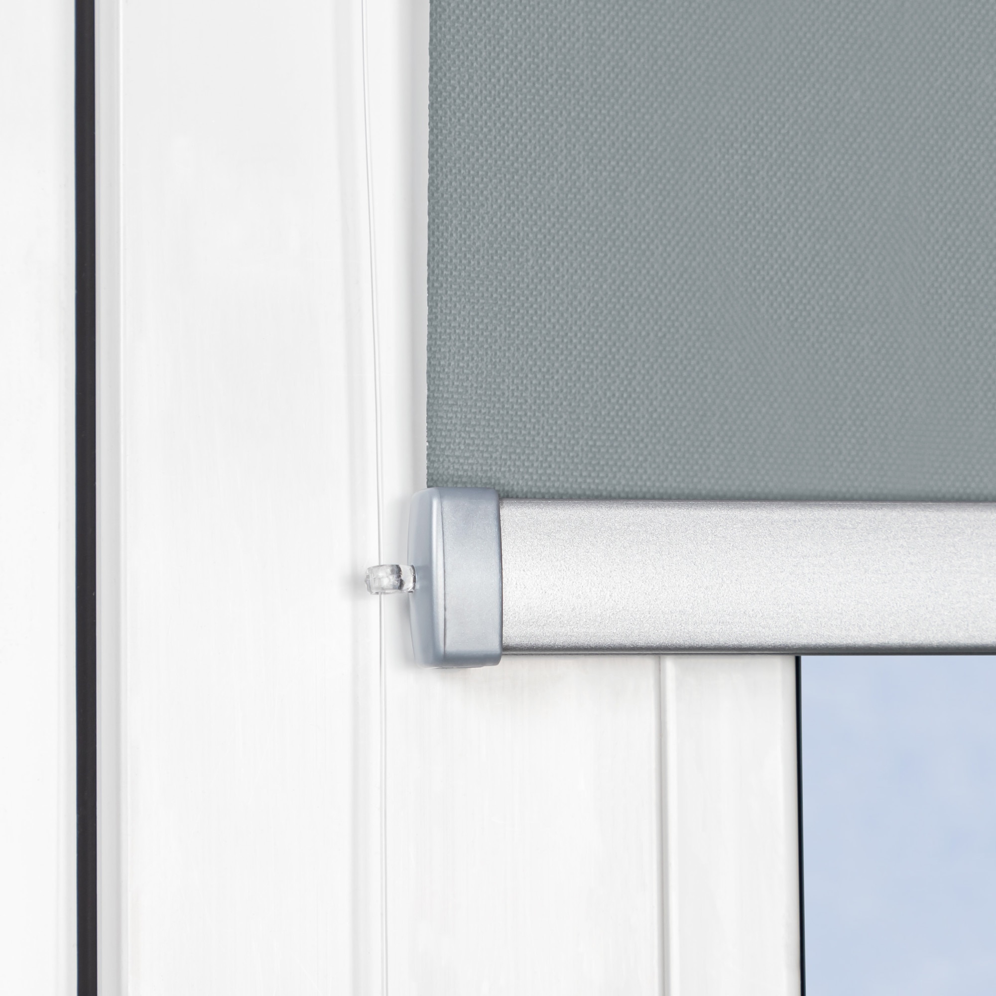 Roleta textila, opaca, izolatie termica, instalare non-invaziva, rulou ...