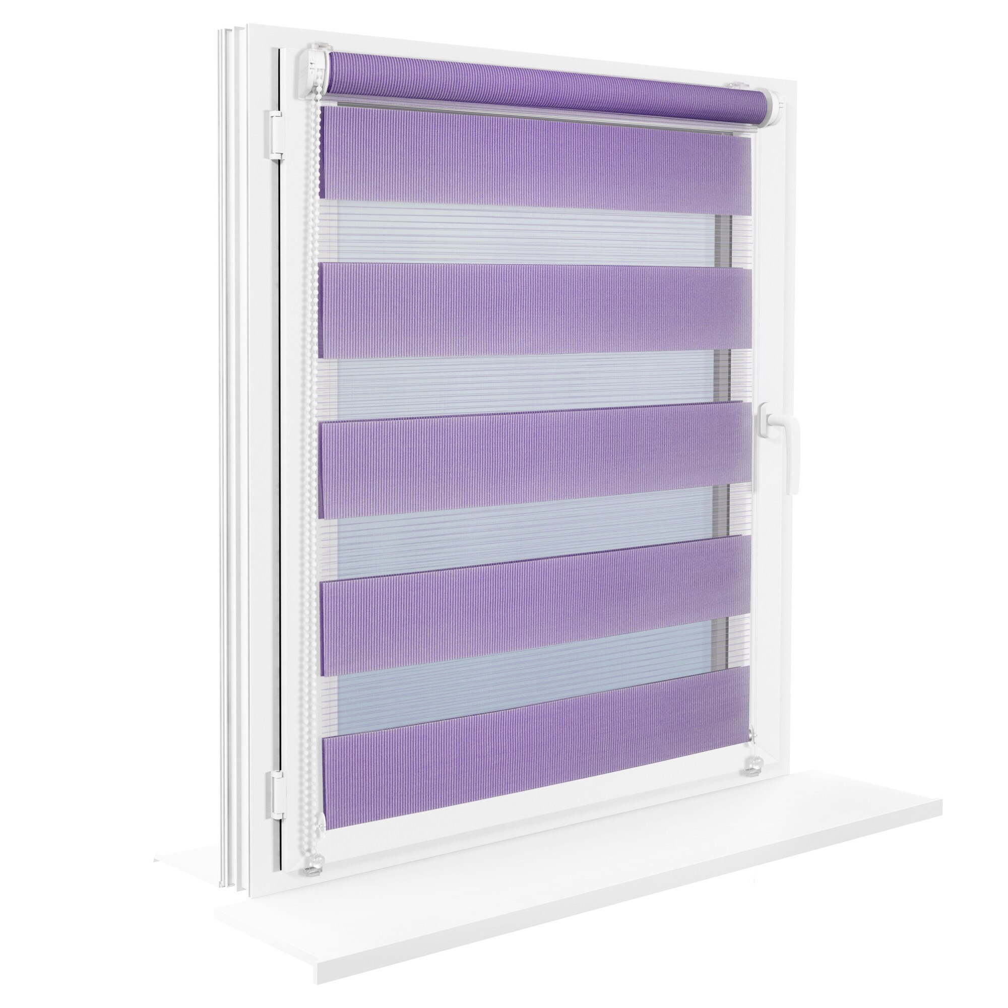 Roleta textila, Clasica, instalare non-invaziva, rulou Zi si Noapte, P ...