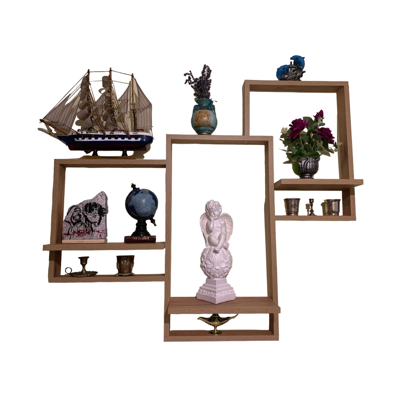 Рафт за стена Trio, Pal, 110 X 96 см - eMAG.bg