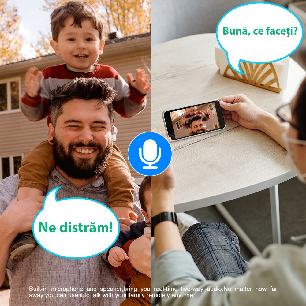 Camera Inteligenta de interior cu Wireless 2.4Ghz, Difuzor audio ...