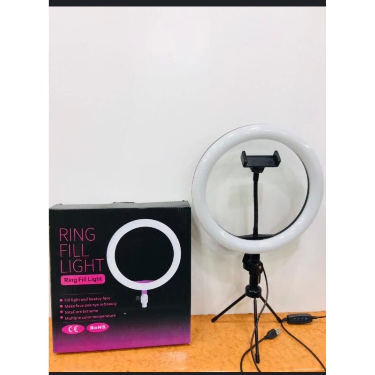 Lampa Selfie Ring Fill light, led, 20 cm - eMAG.ro