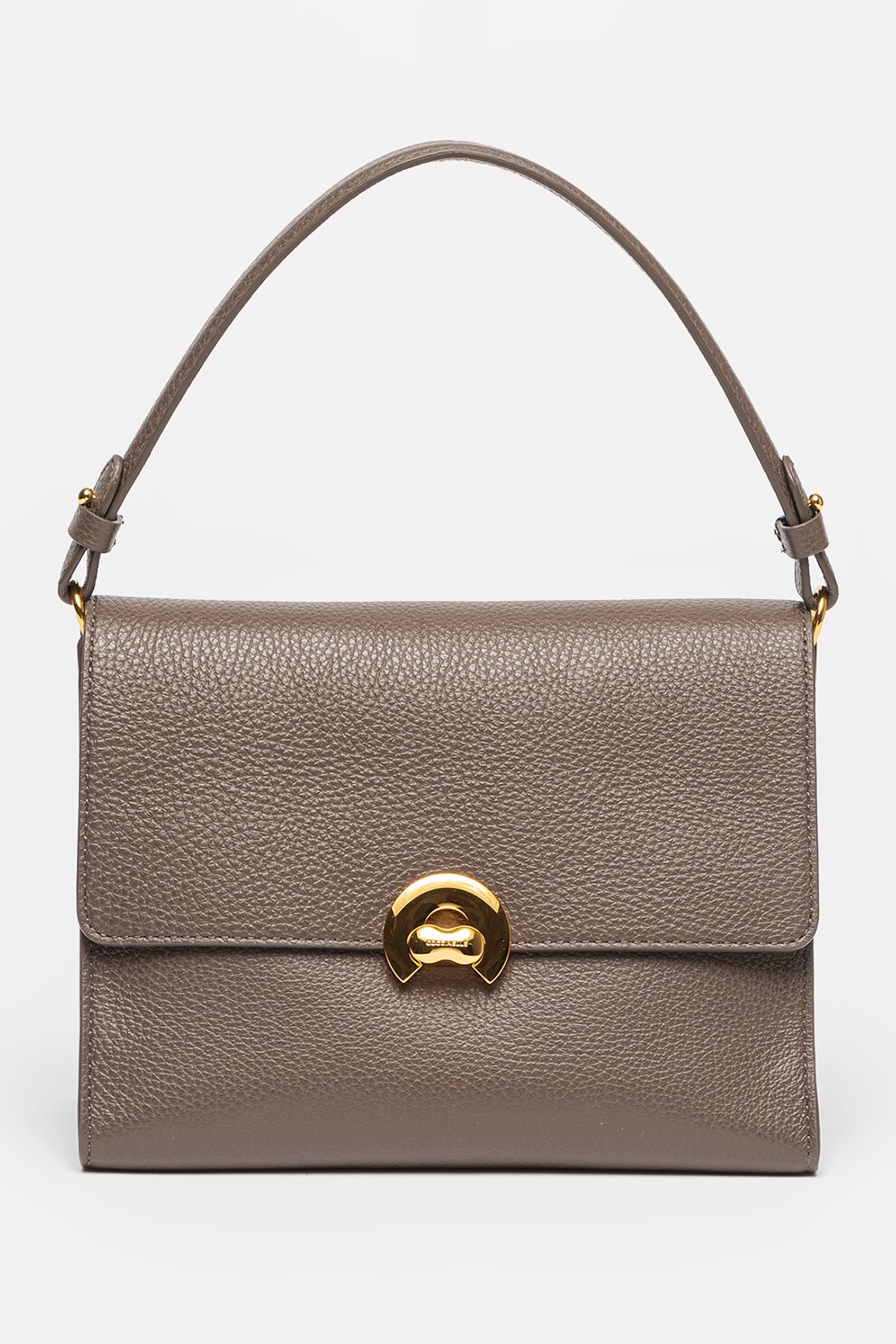 COCCINELLE, Geanta din piele cu manere Binxie, Maro fango - eMAG.ro