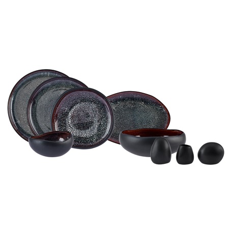 Set de vesela pentru 12 persoane Streamline Galactic, Karaca, Gresie ...