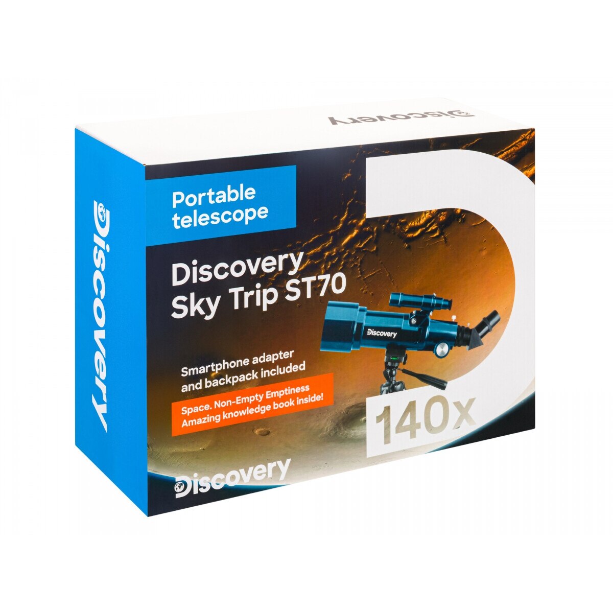 Telescop Discovery, Sky Trip ST70, cu carte, 140x - eMAG.ro