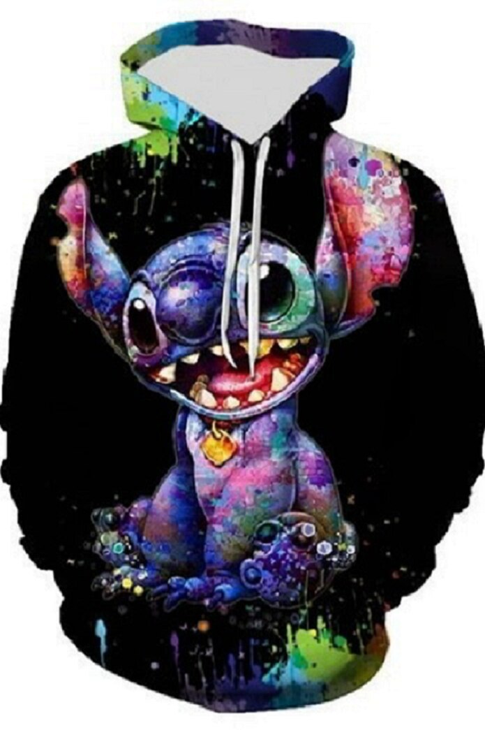 Hanorac Cu Gluga, Madette Line, Cu Imprimeu Colorat si Nuante ...