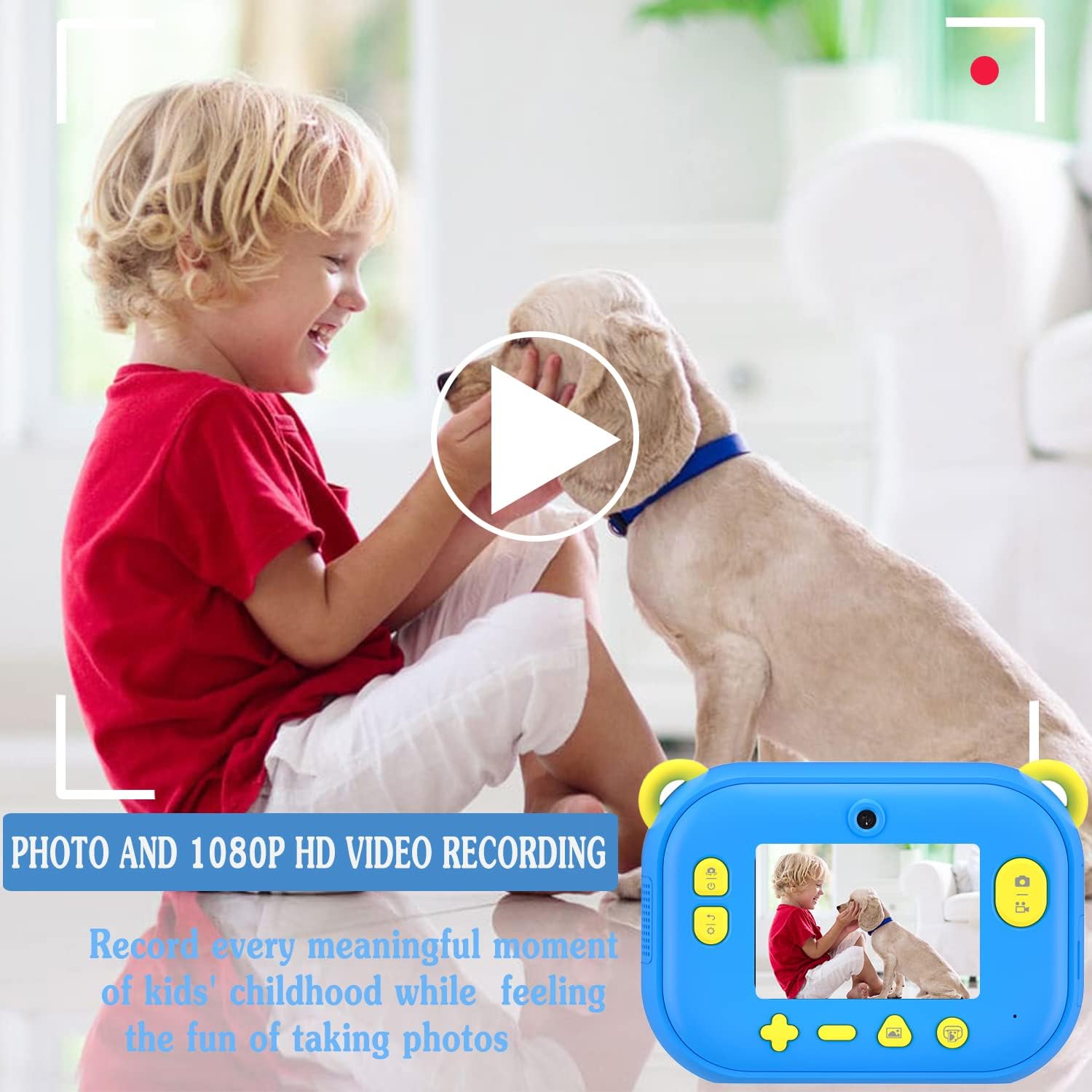 Camera pentru copii cu imprimare instantanee, WALALLA, transmisie WiFi ...