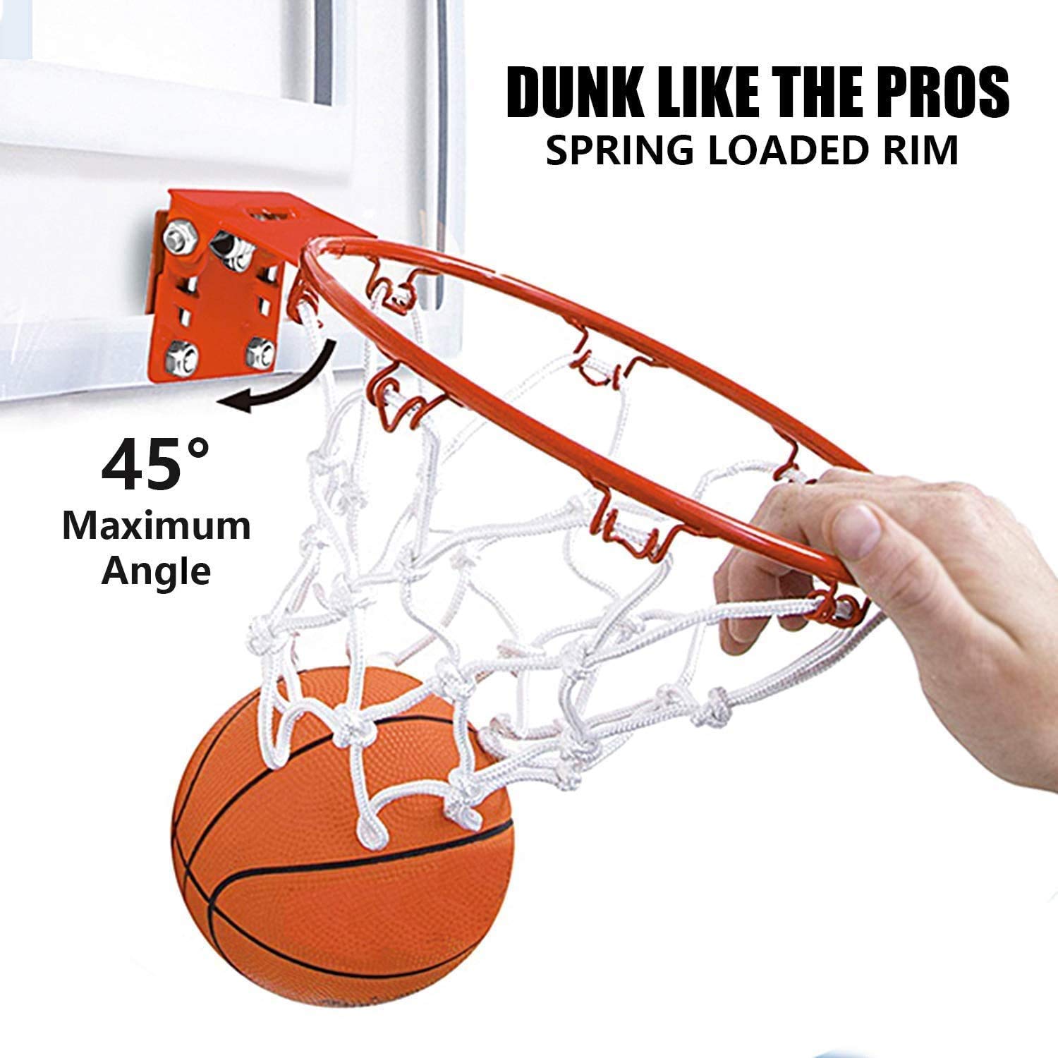 Cos de baschet pentru copii, panou transparent, cu accesorii, potrivit ...