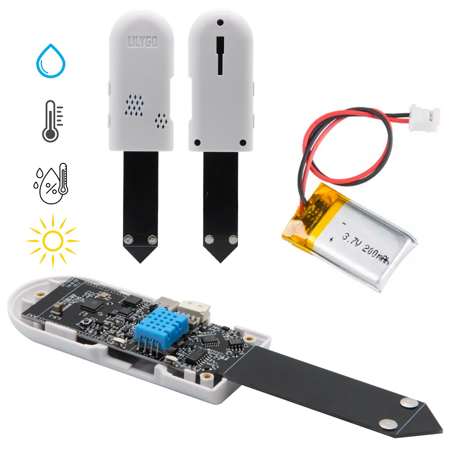 Senzor de umiditate sol LilyGO, ESP32, T-HighGrow, SMART, WiFi ...