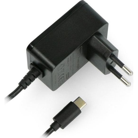 Захранване, JustPi, Съвместим с Raspberry Pi 4B, 5V, 3 A, USB-C, 1.2 m ...