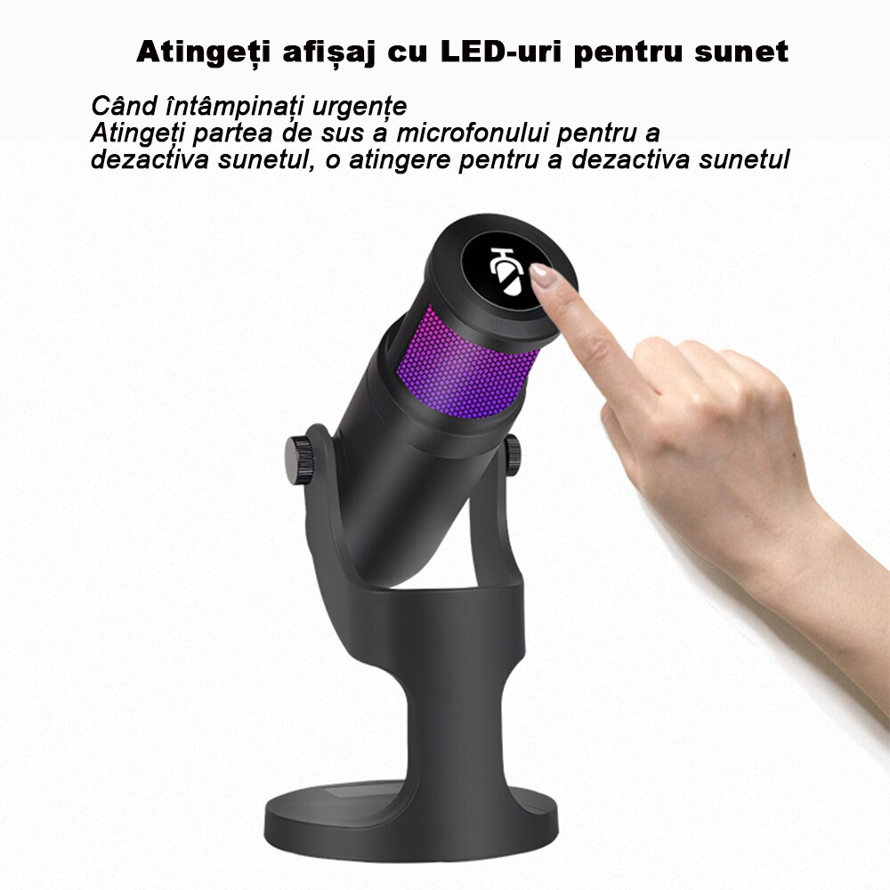 Microfon condensator, Vaxiuja, USB, zoom, reducere zgomot fundal ...