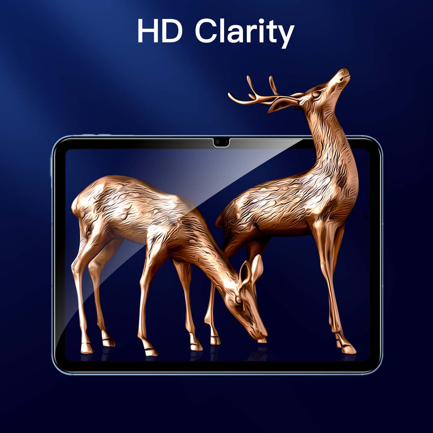 Set 2 Folii de protectie tablete, Sticla, Pentru Apple iPad 10 2022, 10 ...