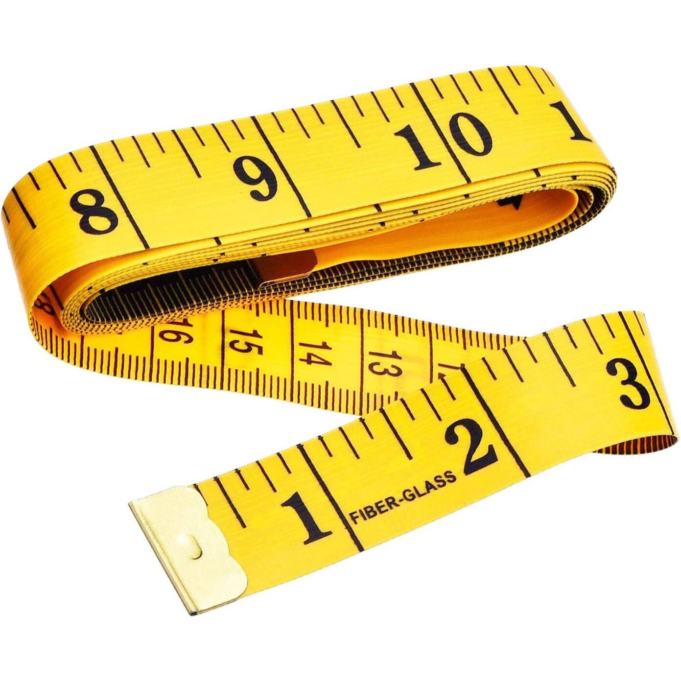Metru de croitorie, QttvbTna, Plastic, 150 cm, Galben - eMAG.ro