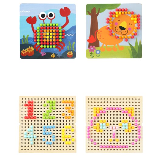 Joc Creativ De Tip Mozaic Cu Pioneze: Animalele Padurii - eMAG.ro