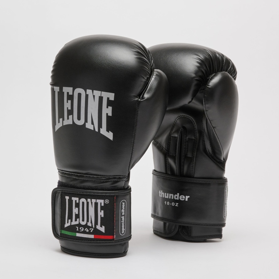 Manusi de Box Leone Thunder Negre 12Oz - eMAG.ro