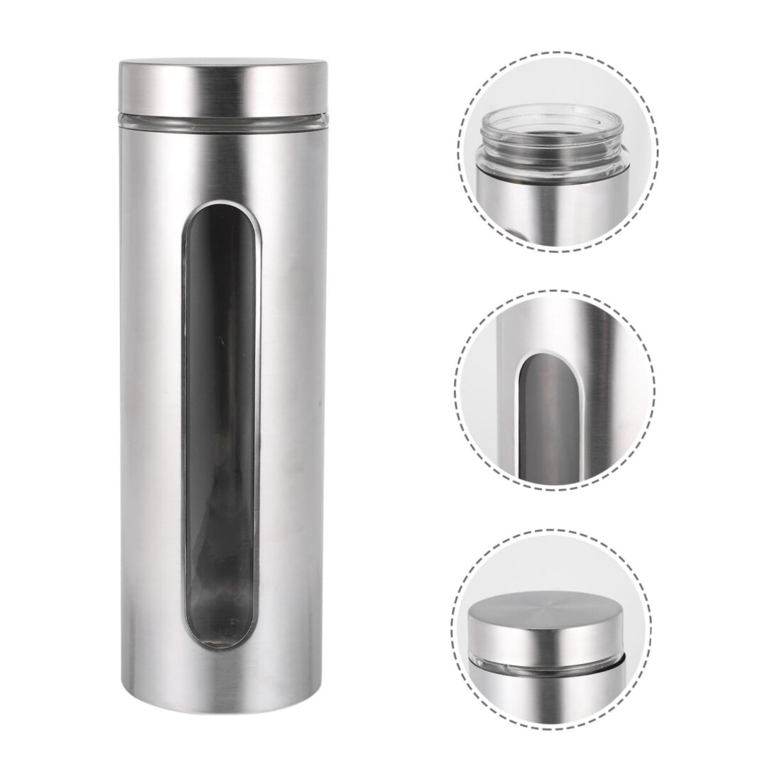 Set 4 Cutii Depozitare Alimente, cu Capac si Inchidere Ermetica, Usor ...