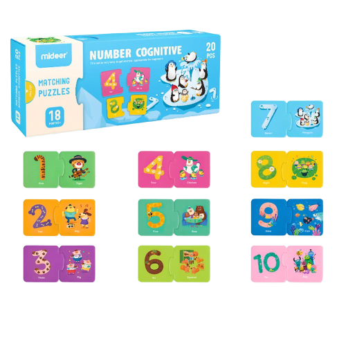 Puzzle De Asociere Din 2 Piese: Numere (20 piese) - eMAG.ro