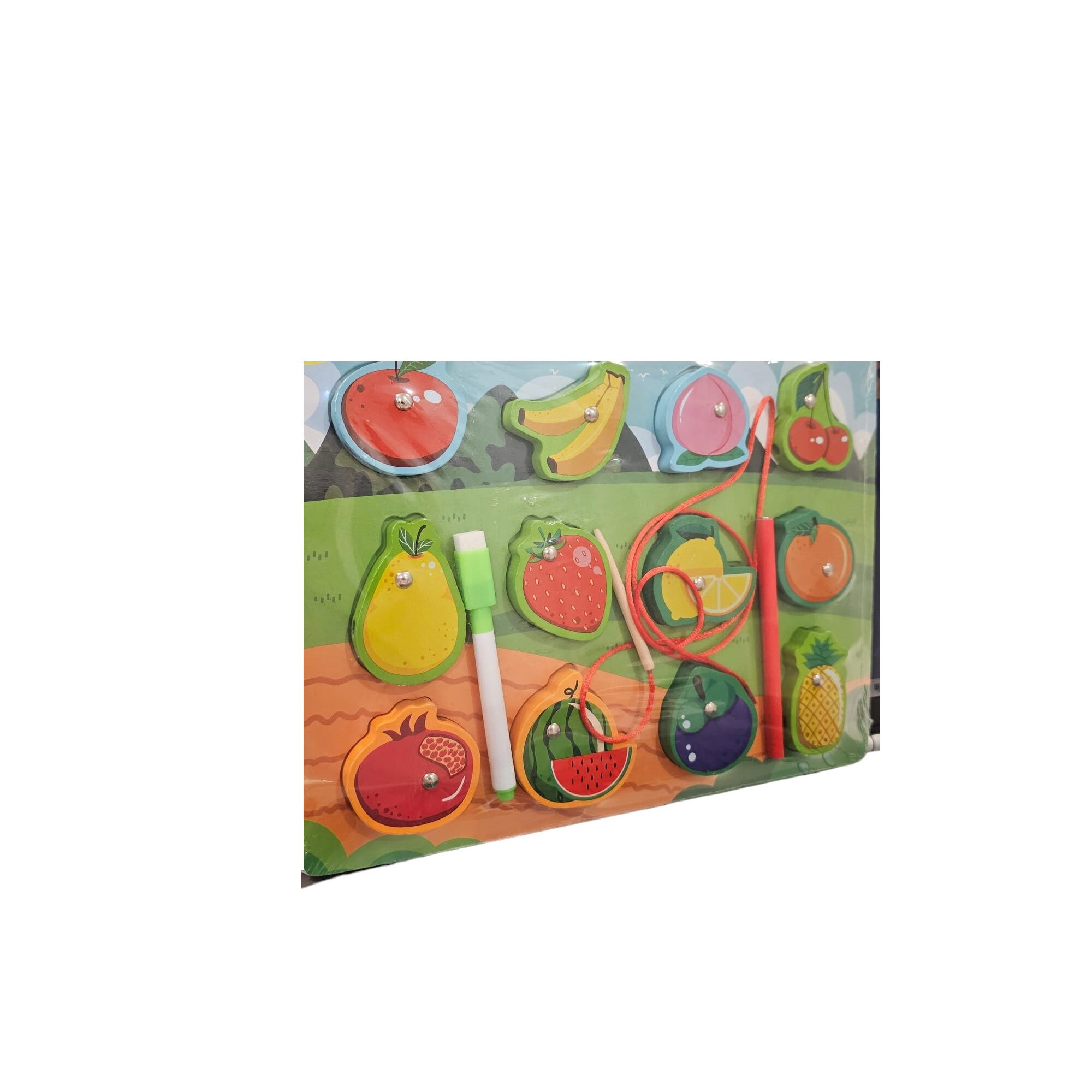 Puzzle Reversibil 3 in 1 Pescuit Magnetic 3D- Fructe, snuruit si ...