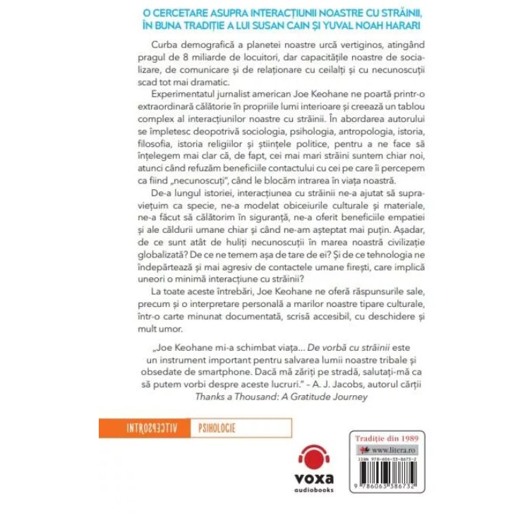 De vorba cu strainii. Cum sa stabilim conexiuni cu ceilalti, Joe Keohane - eMAG.ro