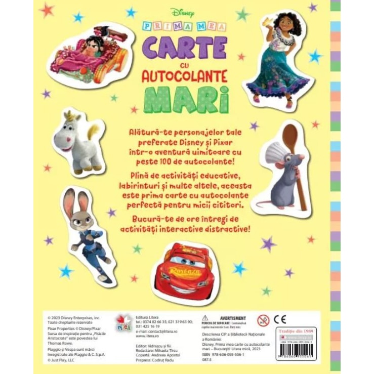 Disney. Prima mea carte cu autocolante mari - eMAG.ro