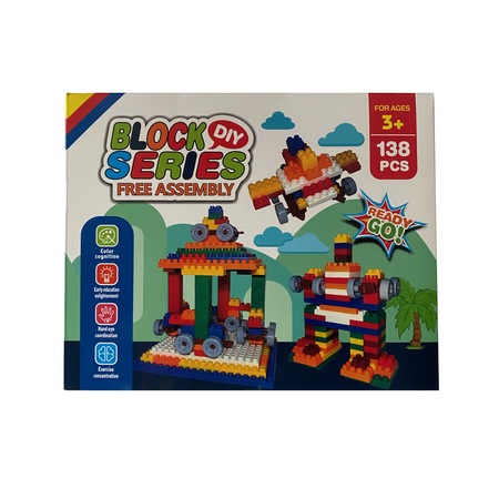 Set constructie Ælements®, stil lego, 138 piese mici, +3ani - eMAG.ro