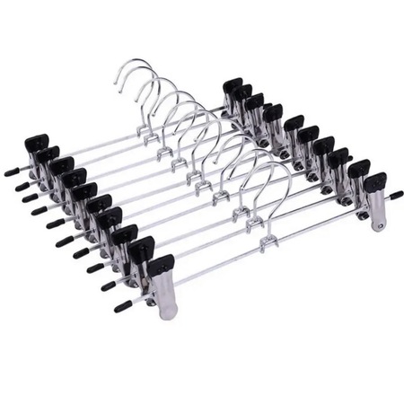Set 10 umerase clips din metal pentru fuste, pantaloni 28 cm ForHouse ...