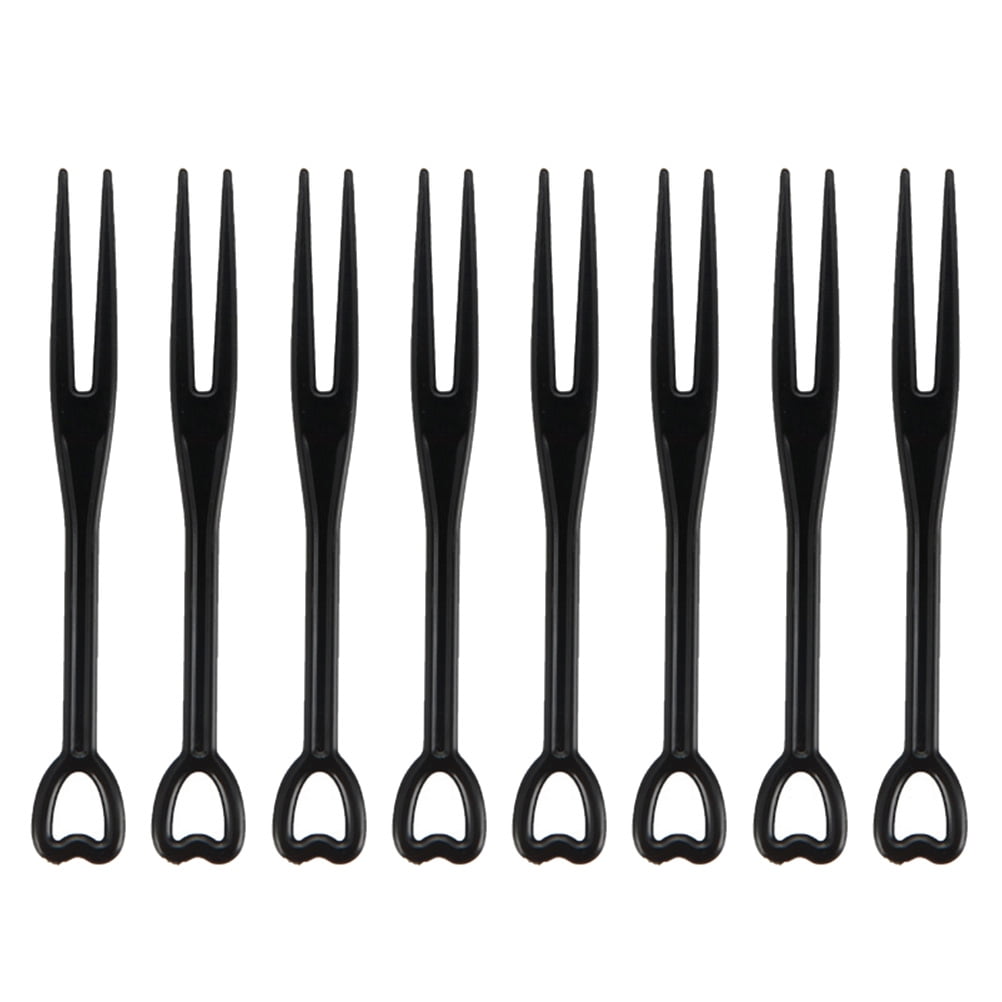 Set 500 furculite unica folosinta, LLWL, Plastic, Pentru fructe/desert ...