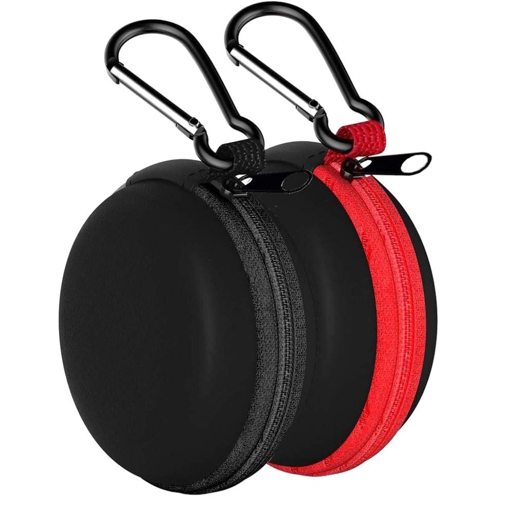 Set 2 huse pentru casti, LLWL, EVA, Negru/Rosu - eMAG.ro