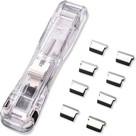 Capsator cu clema, LLWL, Plastic/Metalic, Alb - eMAG.ro