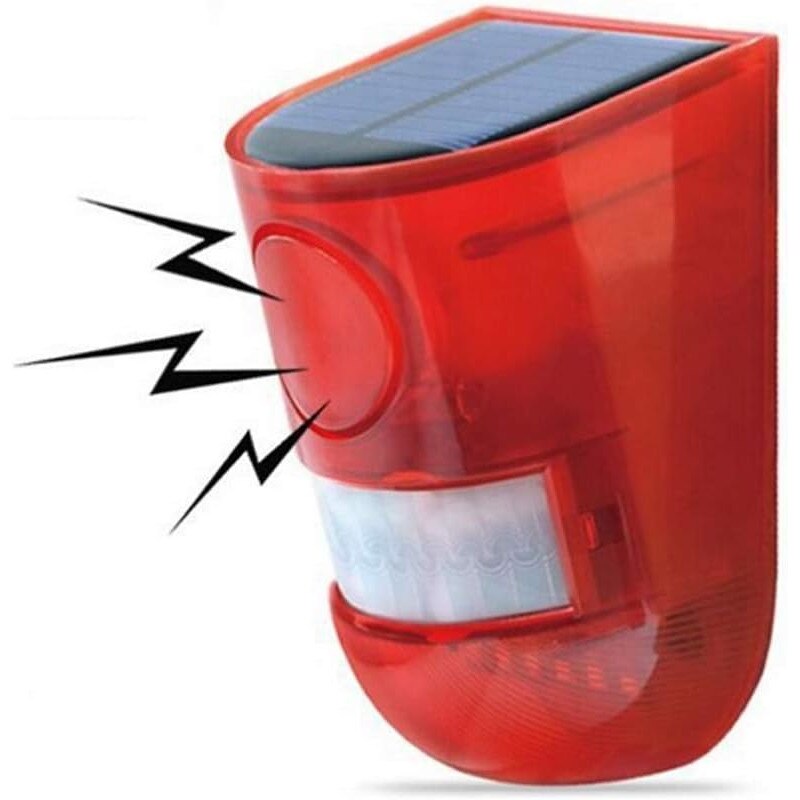 Alarma solara, LLWL, Senzor miscare, LED, Rosu - eMAG.ro