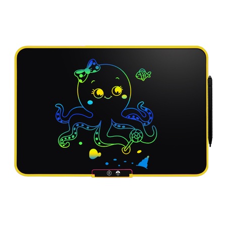 Tableta pentru copii, LCD, 16 Inch, Cu stylus, Galben - eMAG.ro