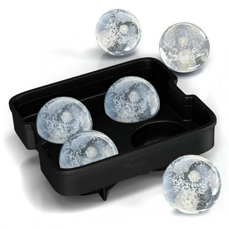 Forma de gheata din silicon din 4 bucati, dimensiune mare, in forma de ...