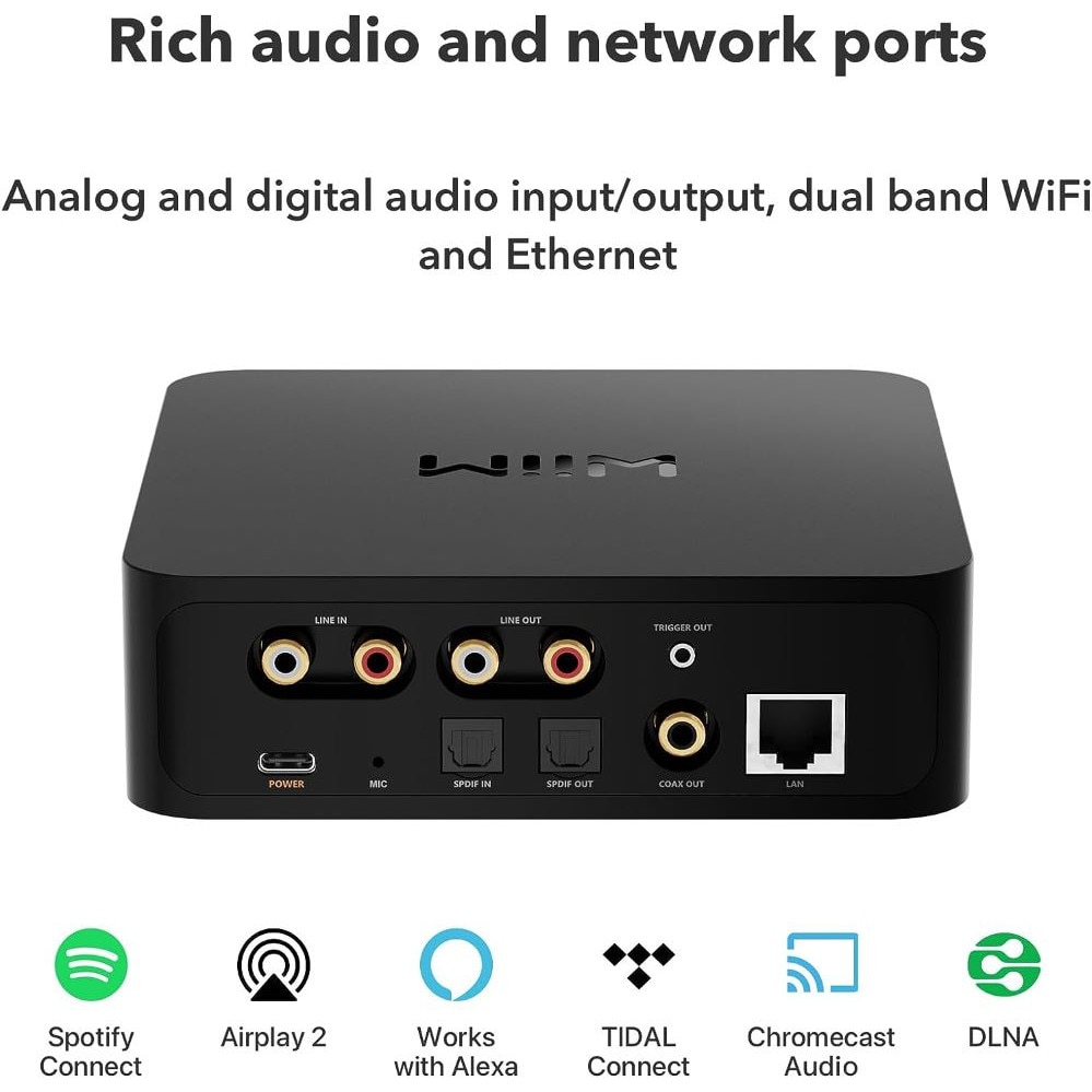 Streamer Wi-Fi WiiM Pro Plus, 24bit /192kHz, Bluetooth 5.2, AUX, SPDIF ...