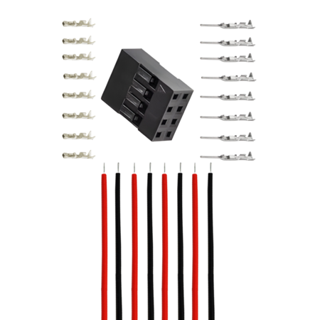 Set Conector Dupont Etajat 8-Pin, cu Fire si Terminali, pentru ...