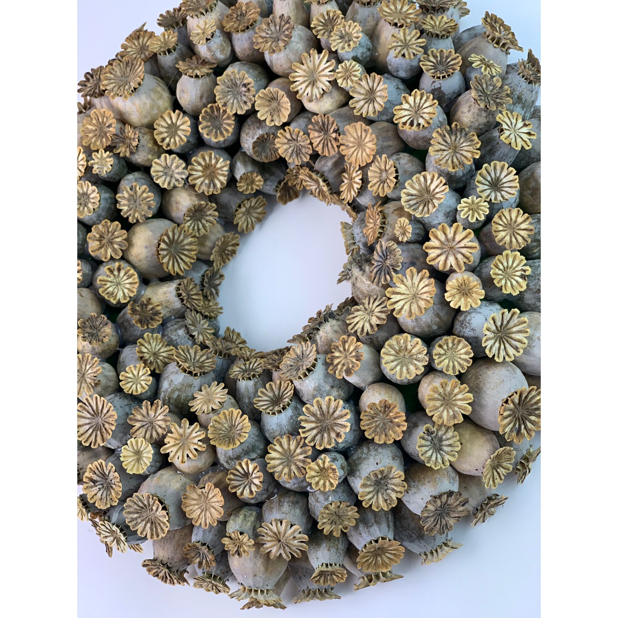 Coronita pemtru usa realizata cu mac uscat, natur, 30 cm - eMAG.ro