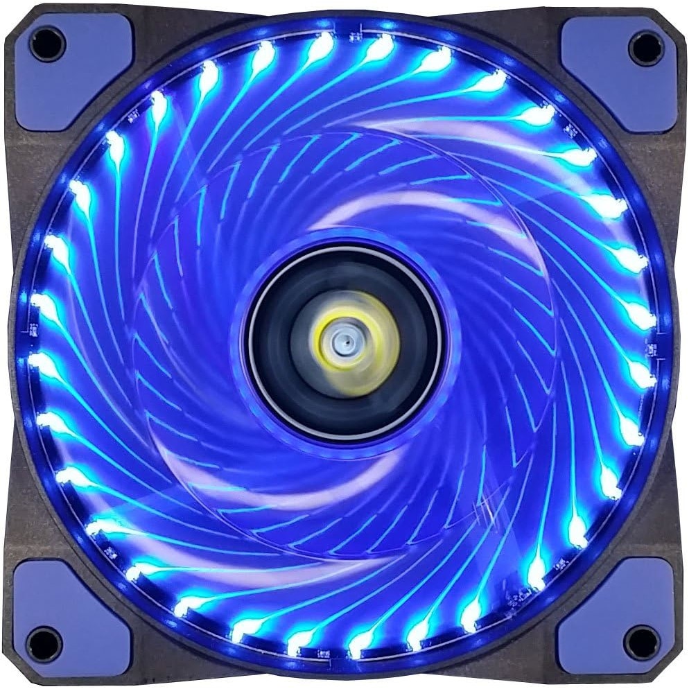 Ventilator carcasa PC, 120mm, super silentios, LED albastru, 25 ...