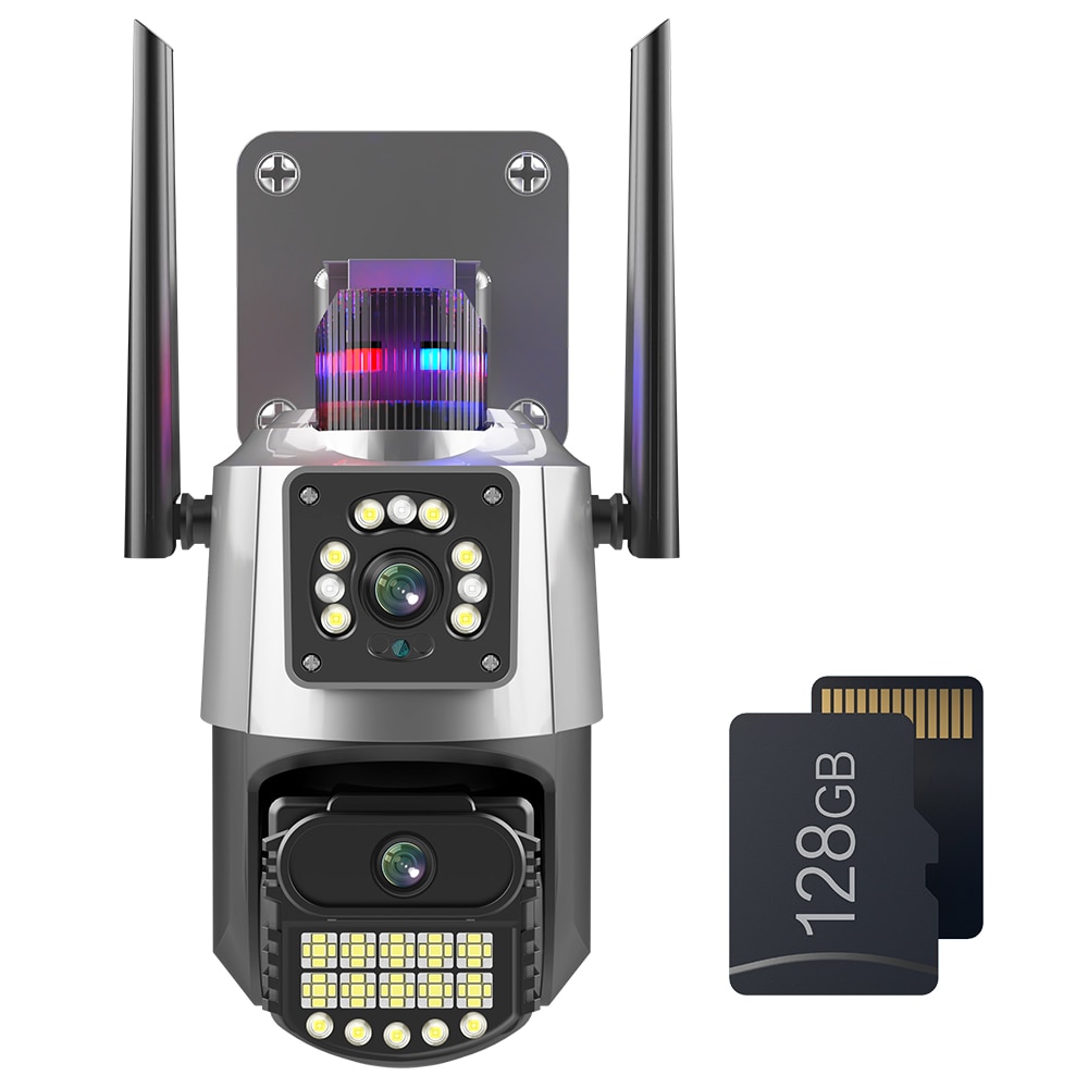 Camera de monitorizare IP cu obiectiv dual WIFI Tnnian Z11 Pro, 8MP ...