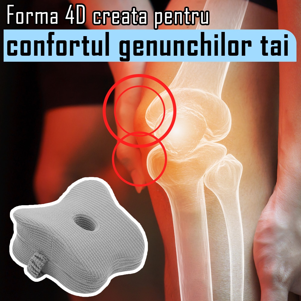 Perna ortopedica pentru genunchi si picioare 4D din spuma cu memorie ...