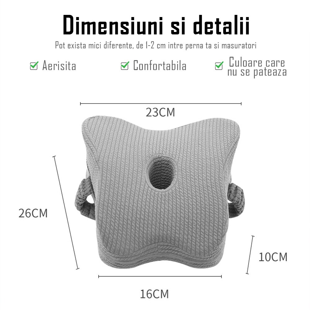 Perna ortopedica pentru genunchi si picioare 4D din spuma cu memorie ...