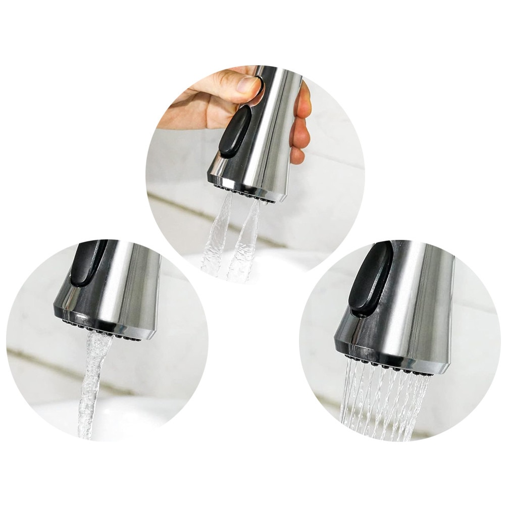 Forgatható csaptelep levegőztető, 3 szórási mód, G1/2 menet, egyszerű ...