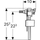 Robinet flotor Geberit tip 333, racord de apa lateral, 3/8", niplu din ...