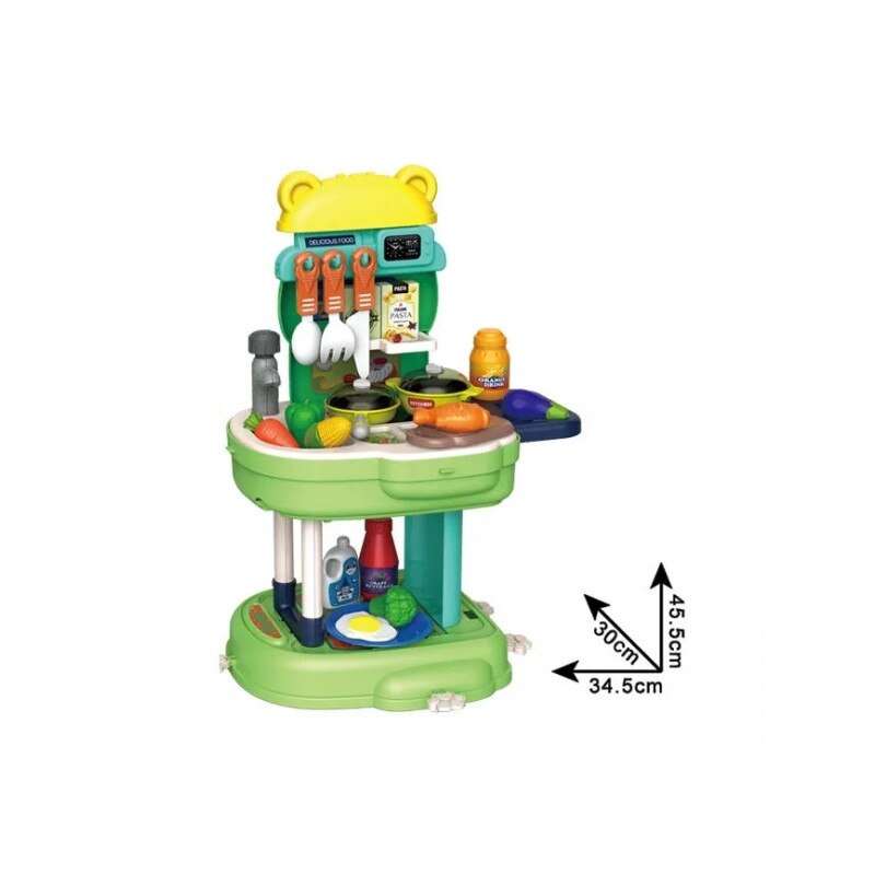 Set bucatarie tip troller AliBibi, cu 34 piese incluse - eMAG.ro