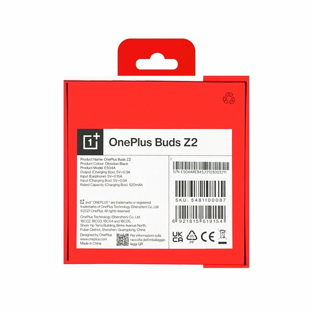 Casti wireless OnePlus Buds Z2 TWS L1639, Negru - eMAG.ro