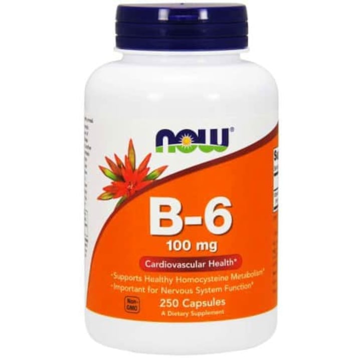 Vitamina B6 100mg, Now foods, 250 Capsule - eMAG.ro