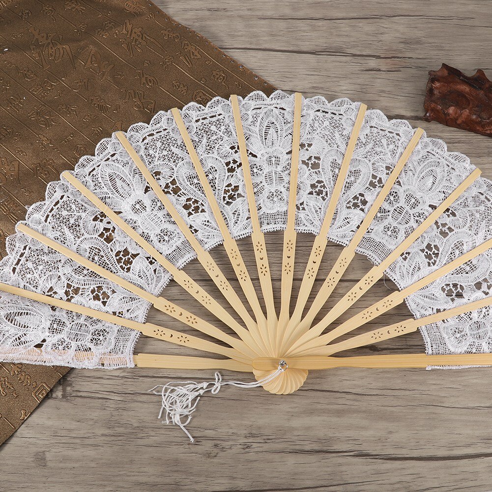 Evantai, Bambus, Alb/Maro - eMAG.ro