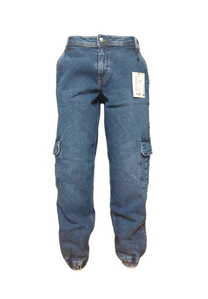 Blugi dama Lulu cargo, Albastru, M INTL - eMAG.ro