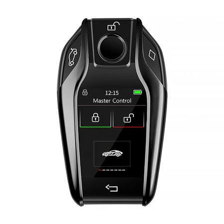 Cheie Auto Smart iSmartKey cu ecran LCD, Negru, 4 Butoane, Keyless Go ...