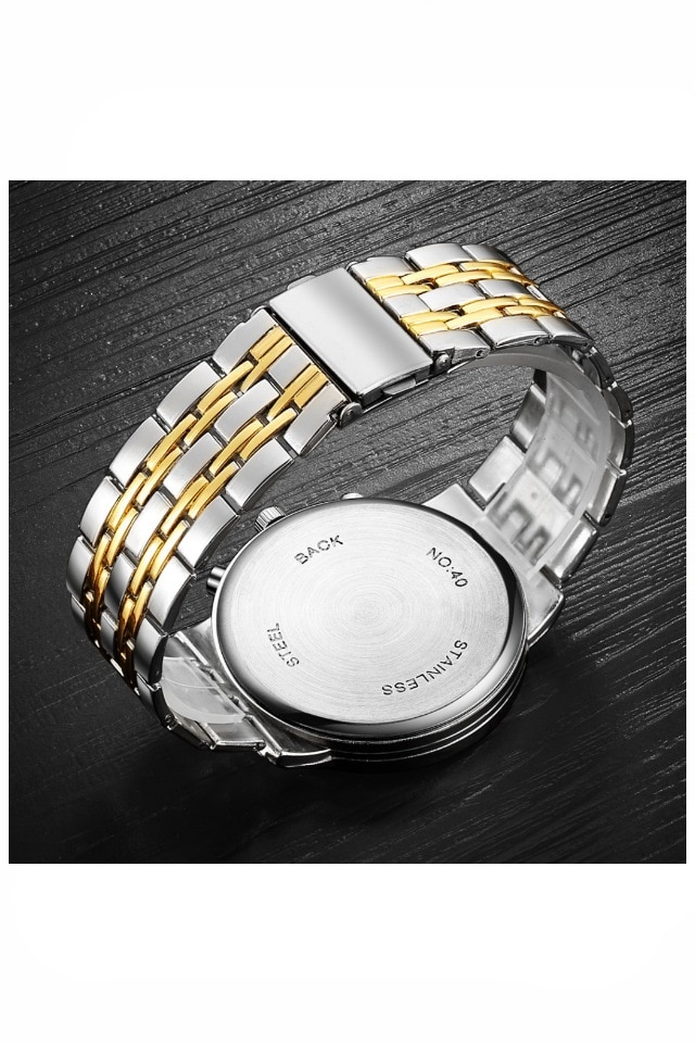 Ceas pentru barbati Orlando din otel inoxidabil cu cadran alb si curea ...