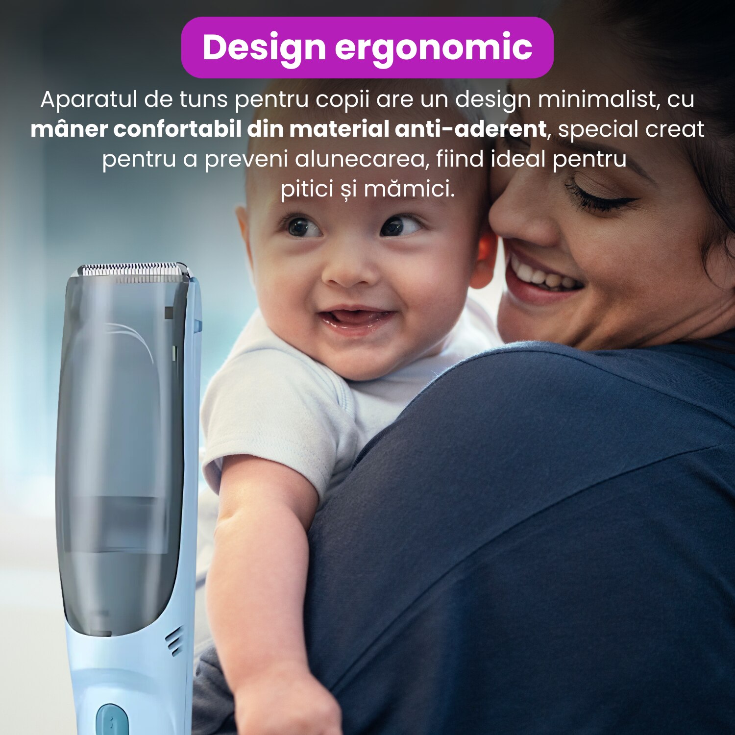 Aparat de Tuns pentru Bebelusi, Copii si Adulti, BRAGUS, 600mAh, 2 ...